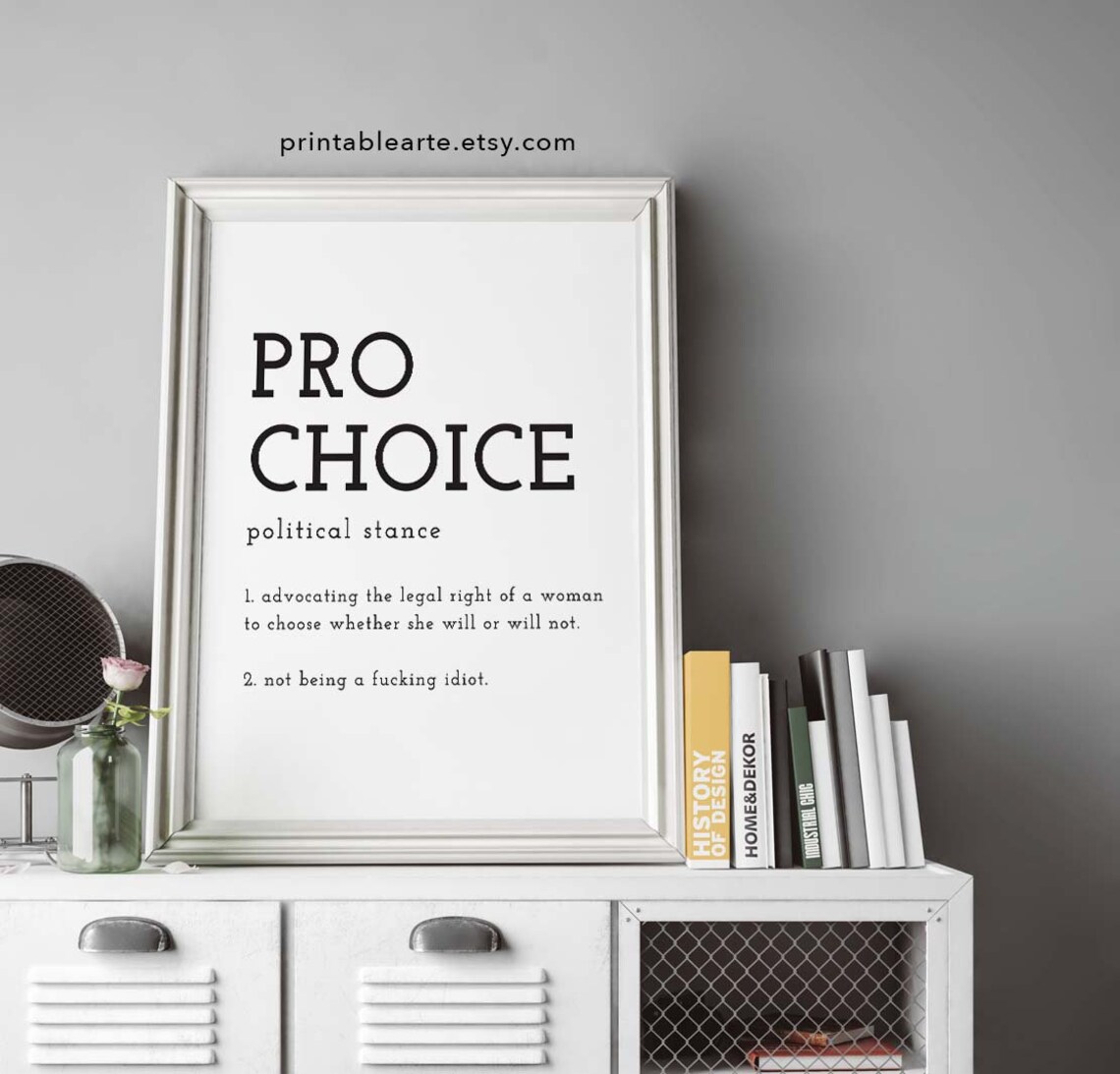 Pro Choice Definition Wall Art Definition Print Printable | Etsy