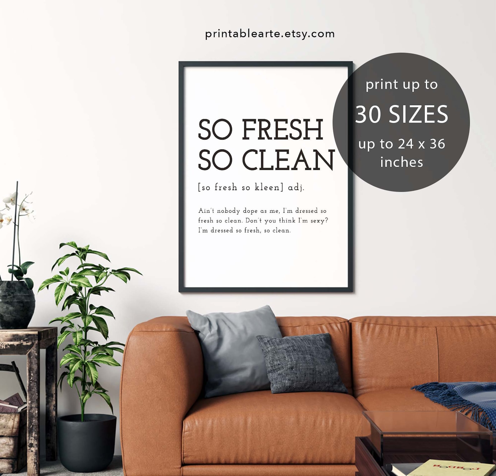 Outkast Rap Poster so Fresh and so Clean Print Rap Lyrics - Etsy