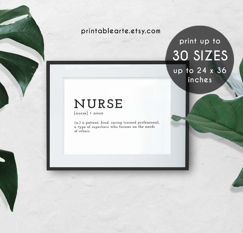 Gift for Nurse Nurse Wall Art Nurse Printable Nurse Poster - Etsy