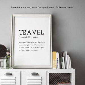 Travel Definition, Travel Print, Travel Poster, Travel Quote ...