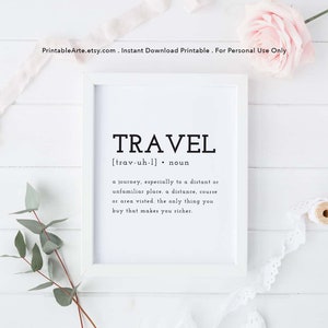 Travel Definition, Travel Print, Travel Poster, Travel Quote ...
