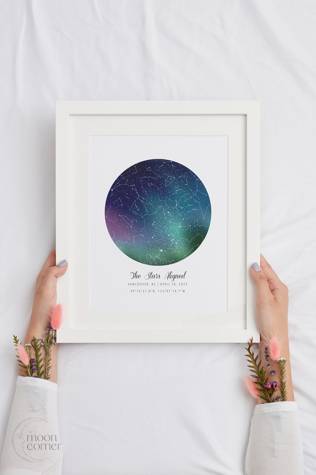 Custom Star Map, Constellation Chart, Map of the Night Sky, Custom Star ...
