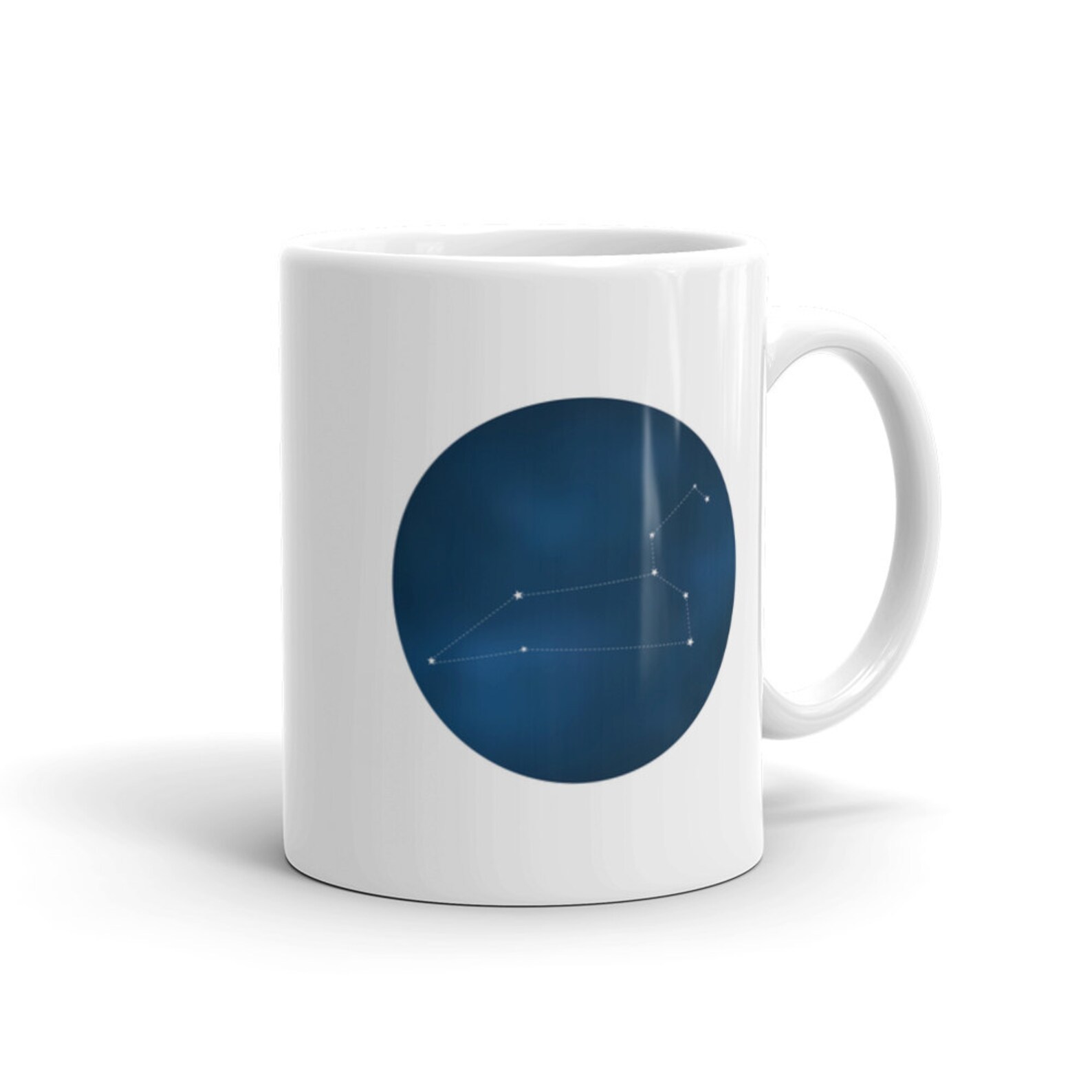 White Ceramic Mug — Zodiac Constellations — Night Sky Decor ...