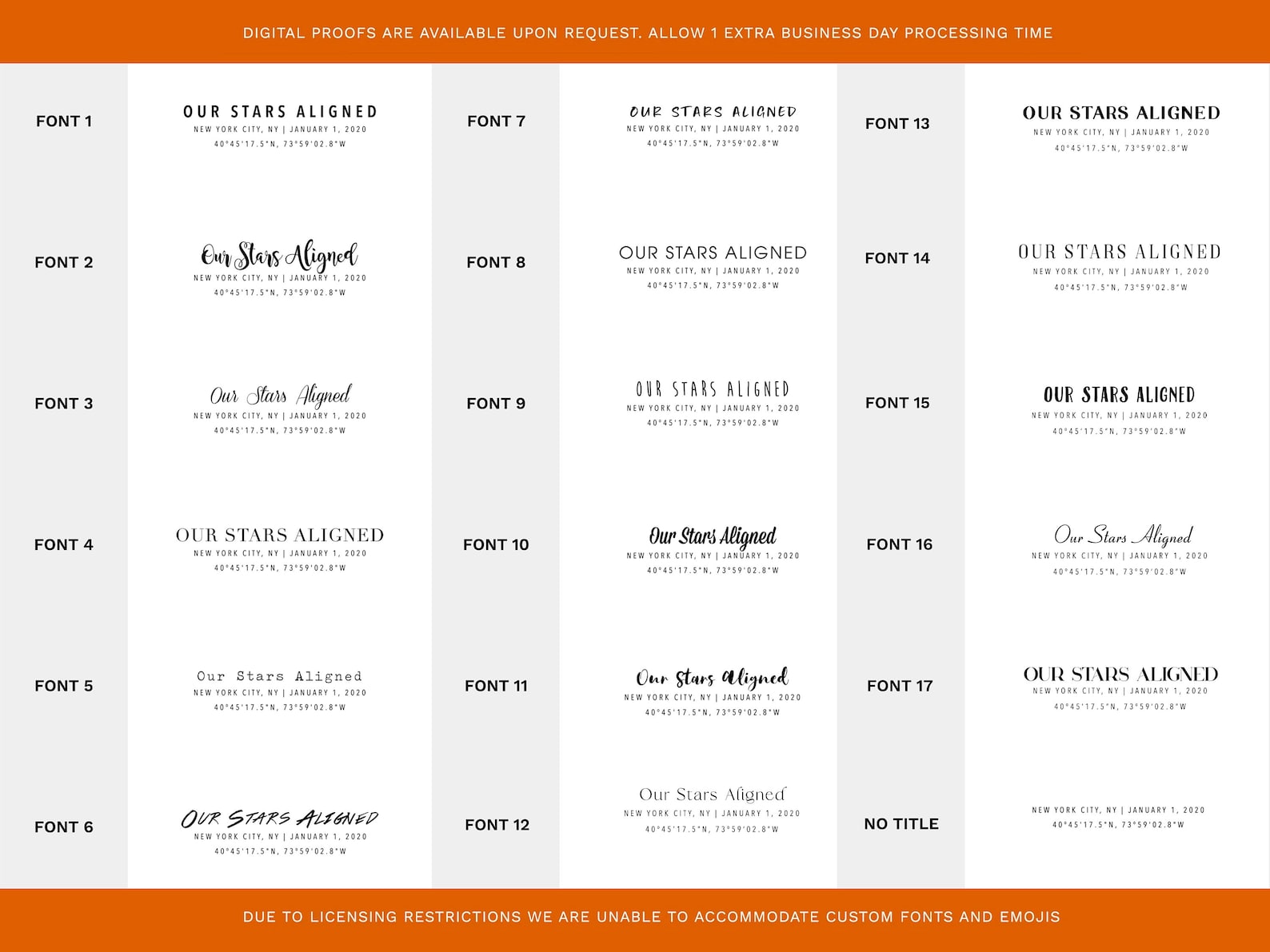 DIGITAL DOWNLOAD Custom Star Map Constellation Chart Map - Etsy