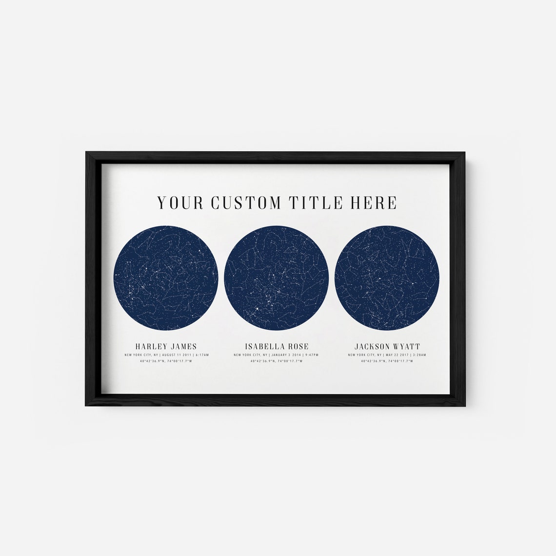 Custom Star Map Constellation Chart Map of the Night Sky - Etsy