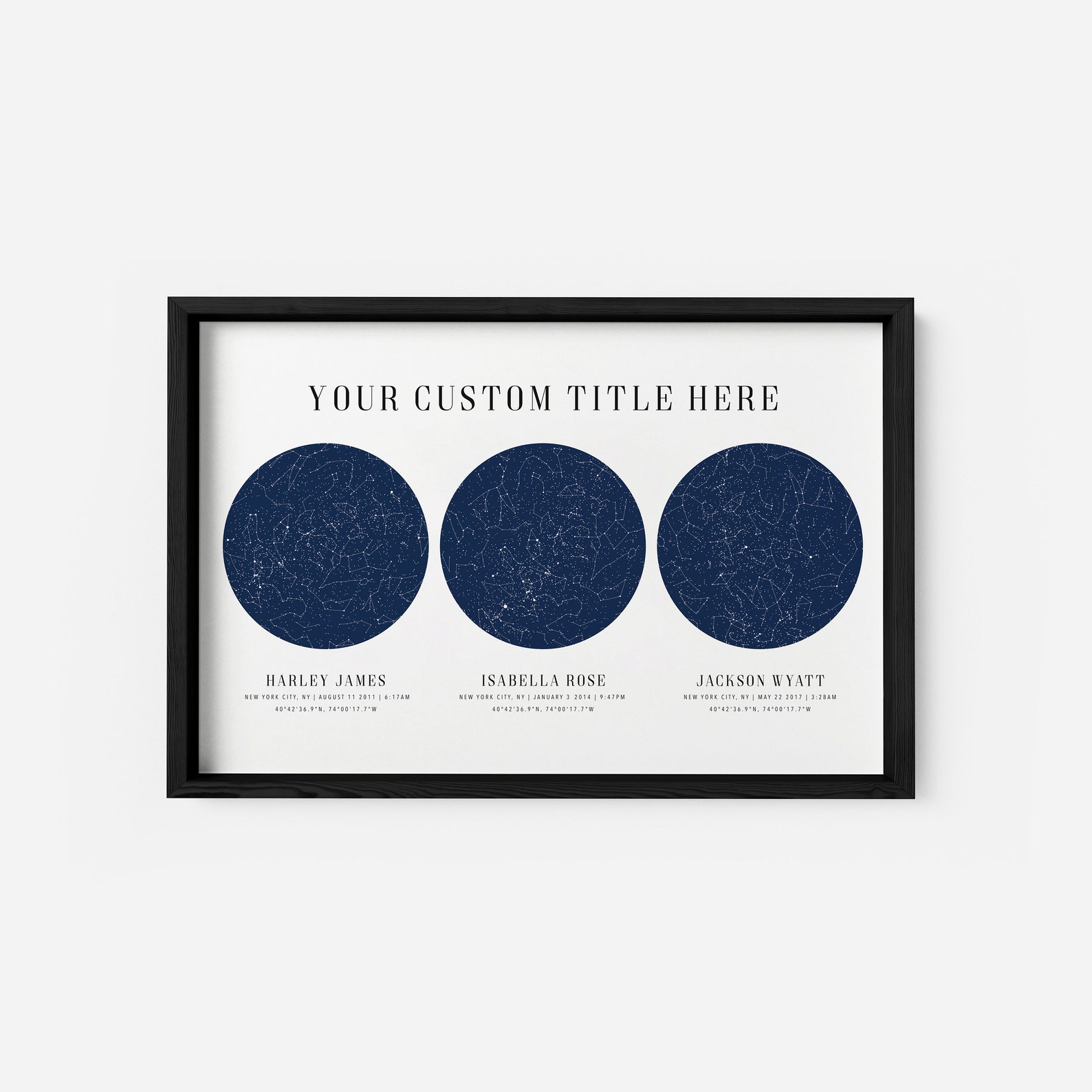 Custom Star Map Constellation Chart Map of the Night Sky - Etsy