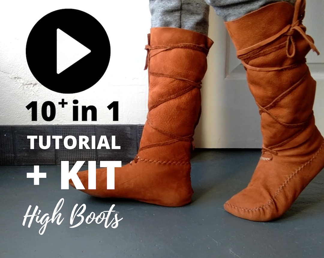 High Boot Kit the Base Extensive Make Your Own Patterns for Moccasins ...
