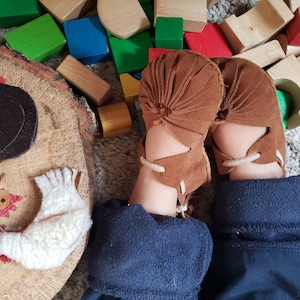 DIY Sun Sandals for Kids: Video & PDF Tutorial, Leather Barefoot Shoes ...