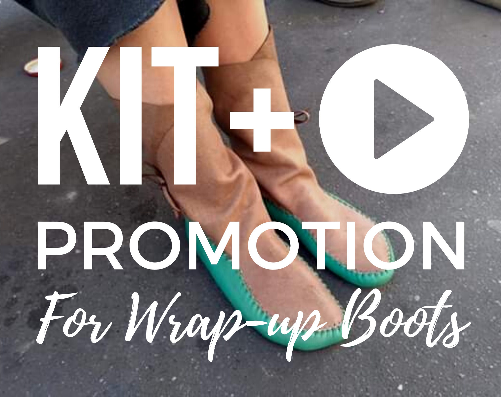 Video & PDF Tutorial Leather and tool KIT For Wrap-up Boots | Etsy