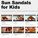 DIY Sun Sandals for Kids: Video & PDF Tutorial, Leather Barefoot Shoes ...