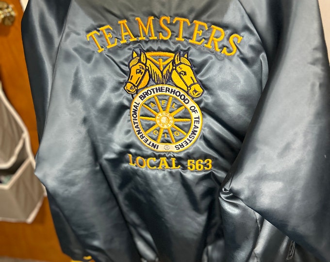 VTG Teamster Local 563 Satin Men’s Coat - Etsy