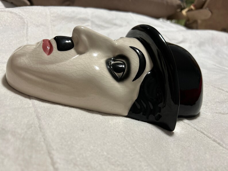 Vintage Charlie Chaplin Hand Painted Clay Mask San Fransisco - Etsy