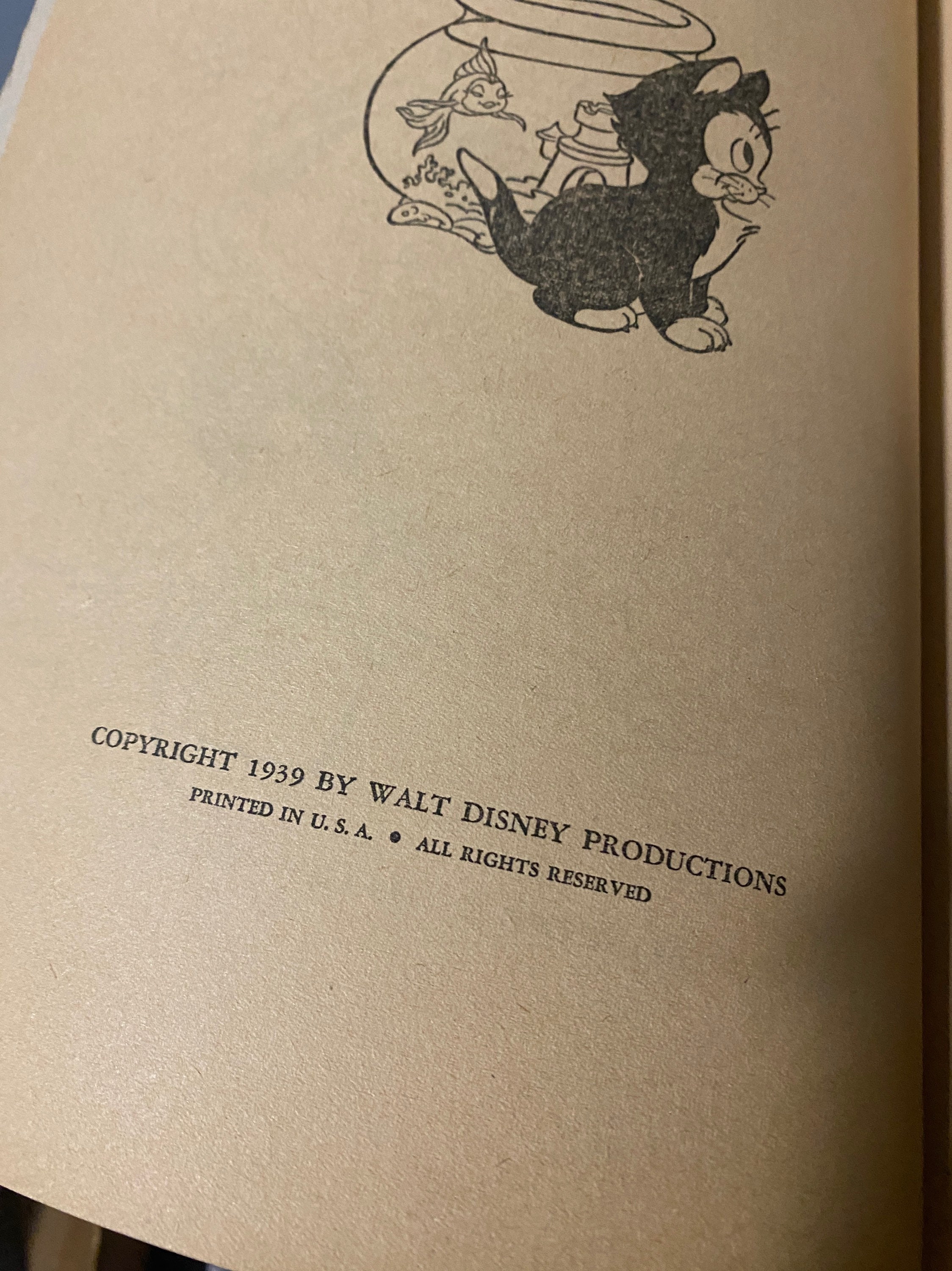1939 Walt Disneys Pinocchio Coloring Story Book RARE - Etsy
