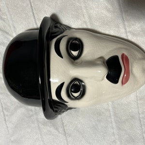 Vintage Charlie Chaplin Hand Painted Clay Mask San Fransisco - Etsy