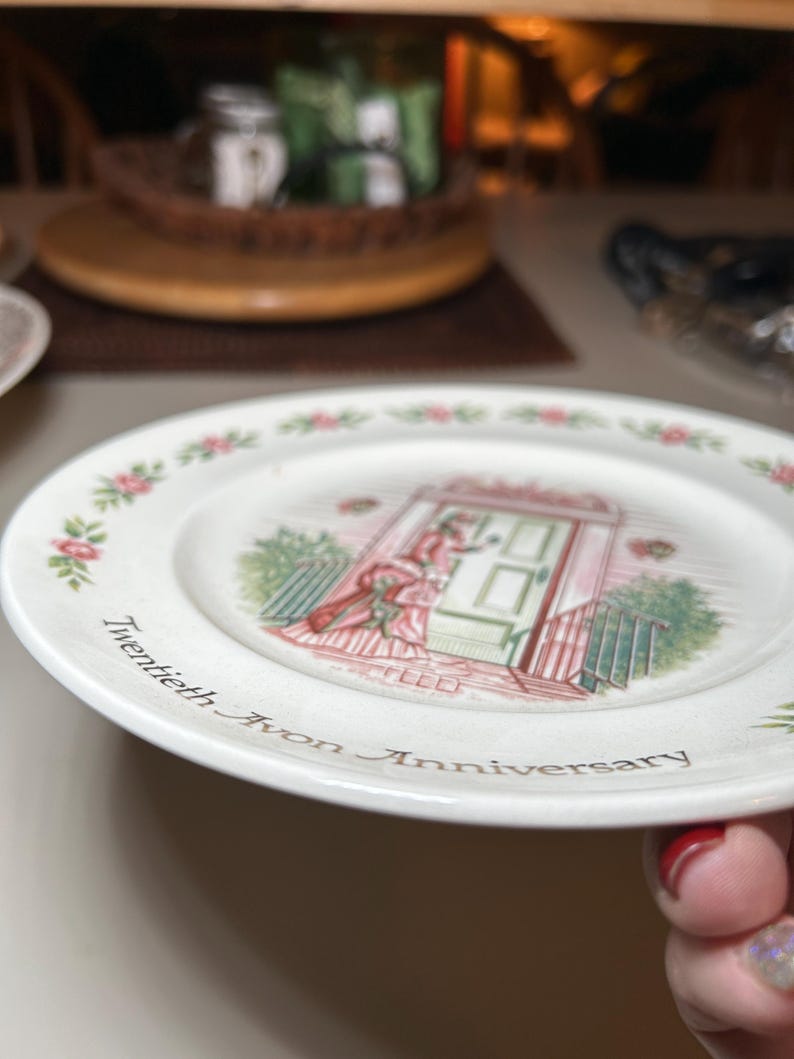 Avon 20th Anniversary Collectible Plate “the First Avon Lady” 24kt Gold ...