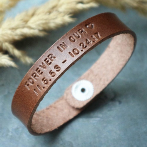 Custom Memorial Bracelet Personalized in Loving Memory of My - Etsy