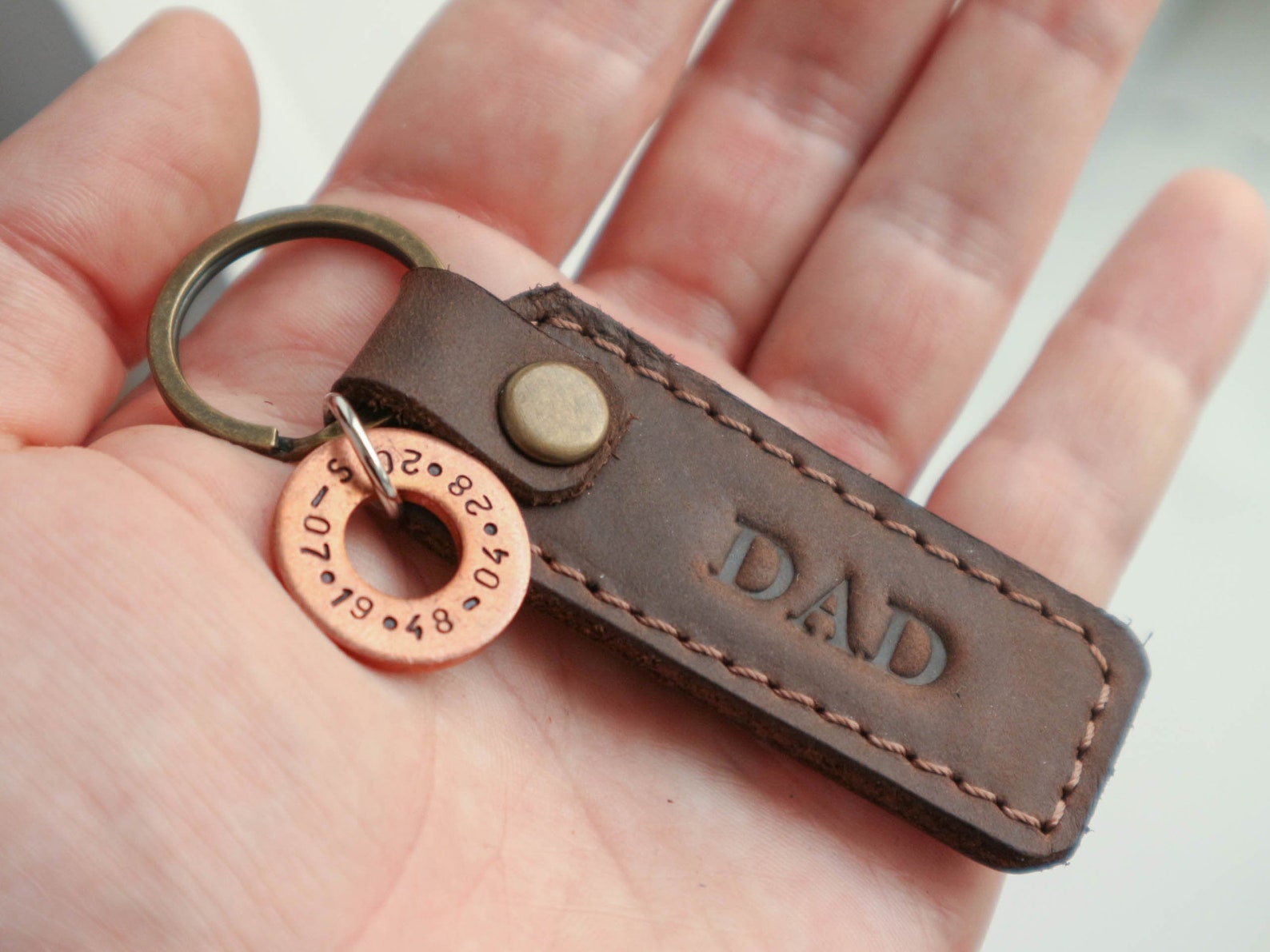 Custom Memorial Keychain in Memory of Dad Gift for Husband | Etsy