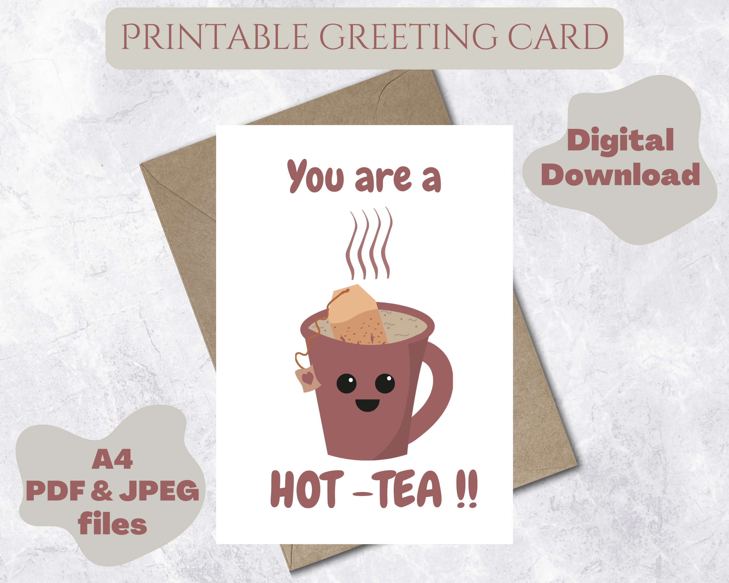 Printable Greeting Card.funny Printable Greeting Card.downloadable ...