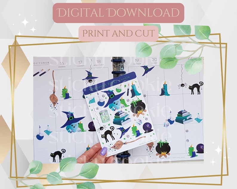 Digital Witchcraft Stickers Downloadable Printable PNG - Etsy