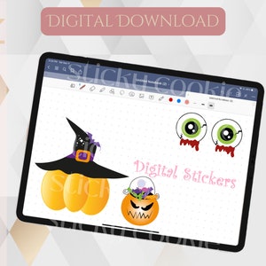 Cute Halloween Planner Stickers, Printable PNG (digital Download) - Etsy