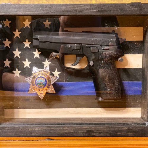 Police Thin Blue Line Keepsake Box | Etsy