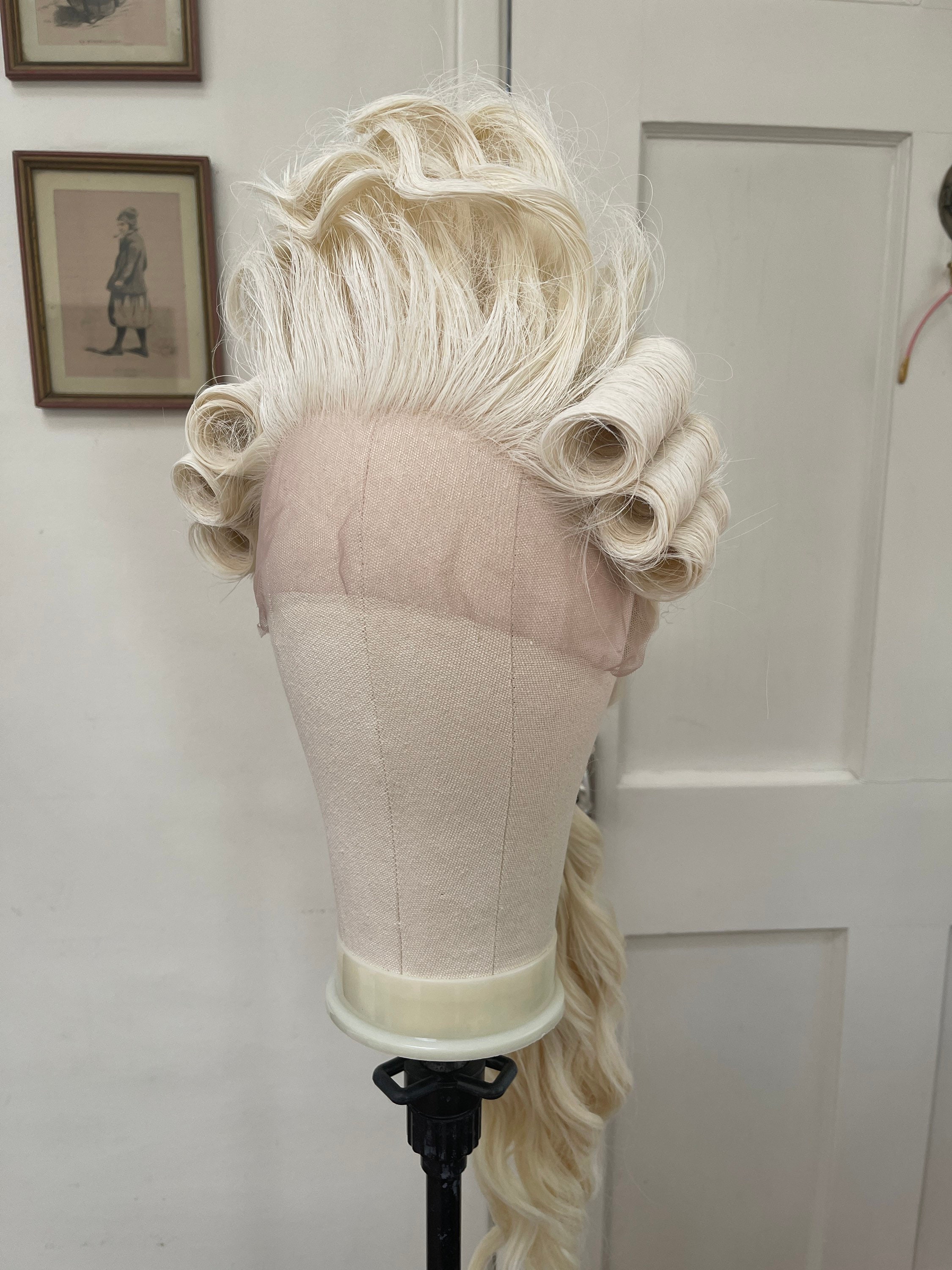 Powder Rococo Wig Lace Front Colonial Wig Custom Men’s or Woman’s ...