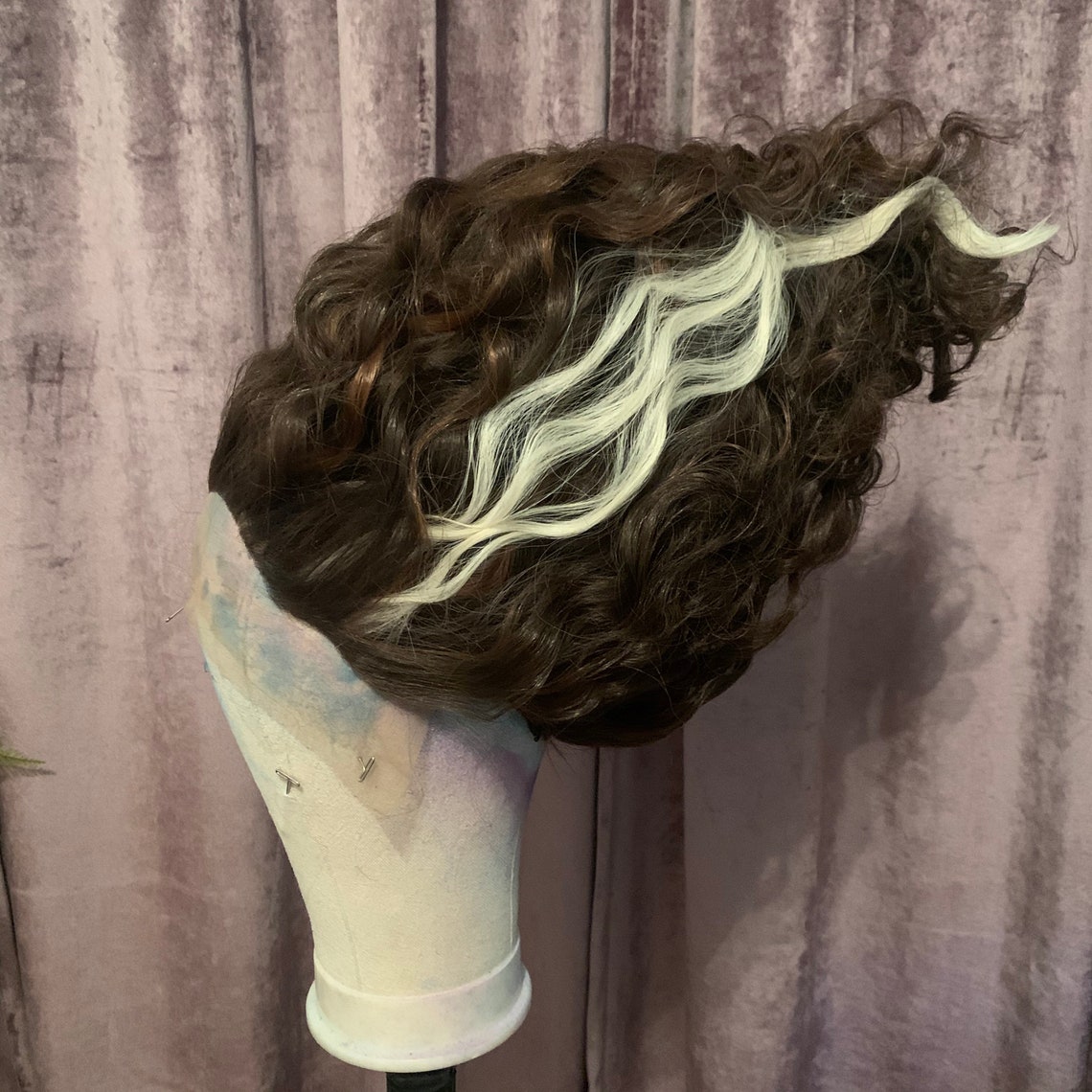 Bride of Frankenstein Wig Avail in Any Color Halloween Wig | Etsy
