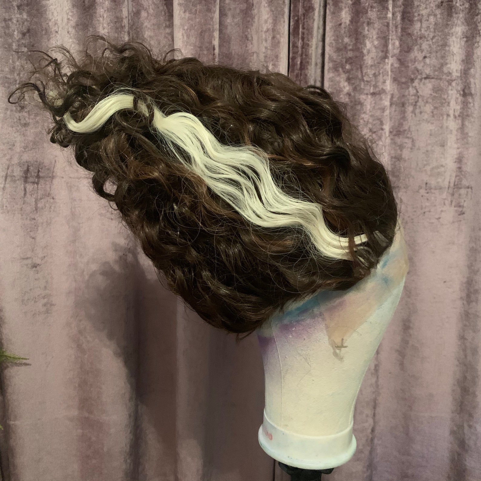 Bride of Frankenstein Wig Avail in Any Color Halloween Wig - Etsy