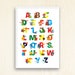 German ABC Alphabet Poster, Bold, Deutsch, Kids Decor, Colourful ...