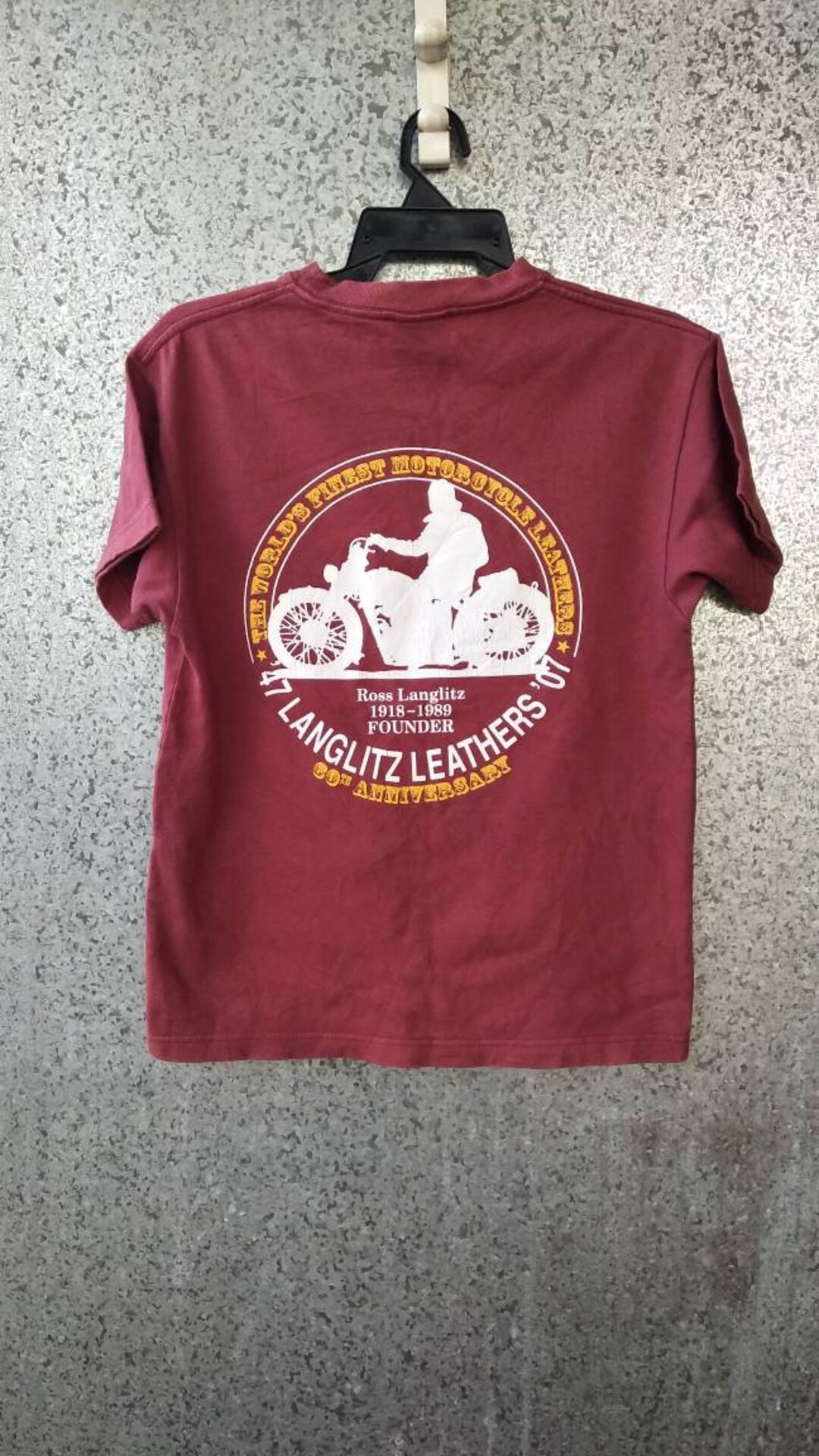 Vintage Ross Langlitz / Vintage Langlitz Leather T Shirt Made in Usa ...