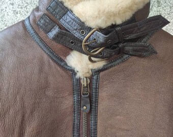 Vintage B3 Jacket Sheepskin Leather Jacket Avirex Bomber Vintage B3 Jacket Sheepskin Leather Jacket Avirex Bomber