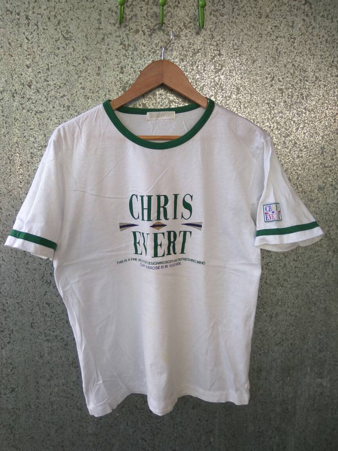 Vintage Chris Evert T Shirt Embroidery Spell Out - Etsy