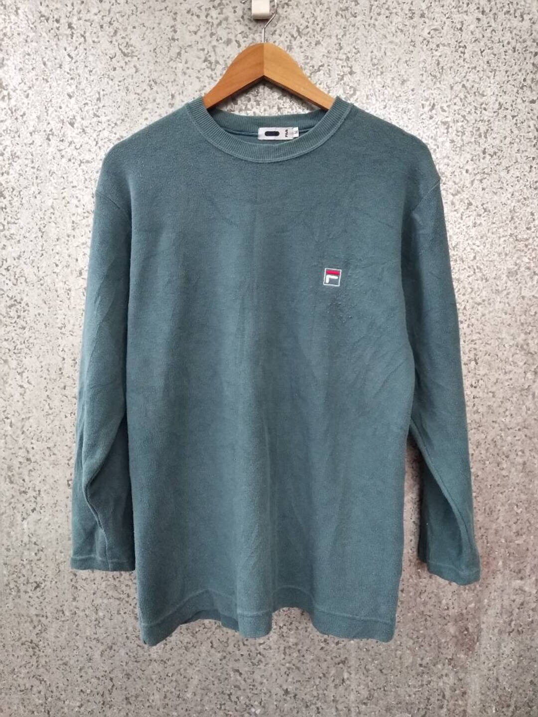 Vintage FILA Small Logo Embroidery Sweatshirt - Etsy