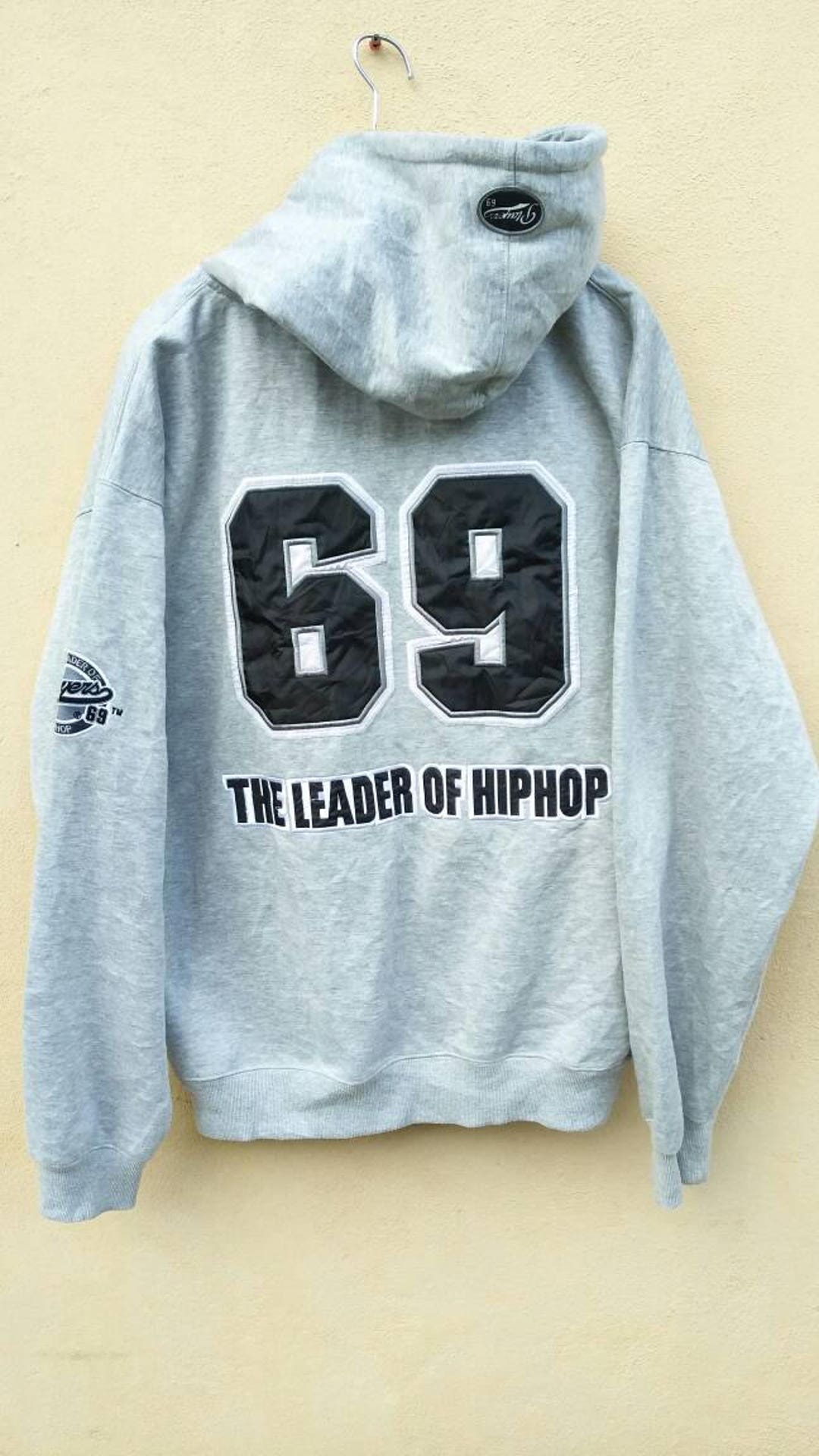 Player 69 Zipper Hooded the Leader of Hip Hop Hoodies Big Logo Spell ...