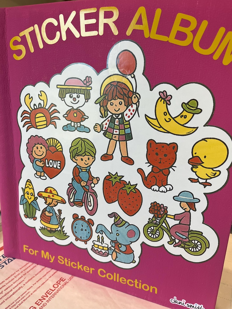 80’s Vintage Inspired Sticker Album. - Etsy