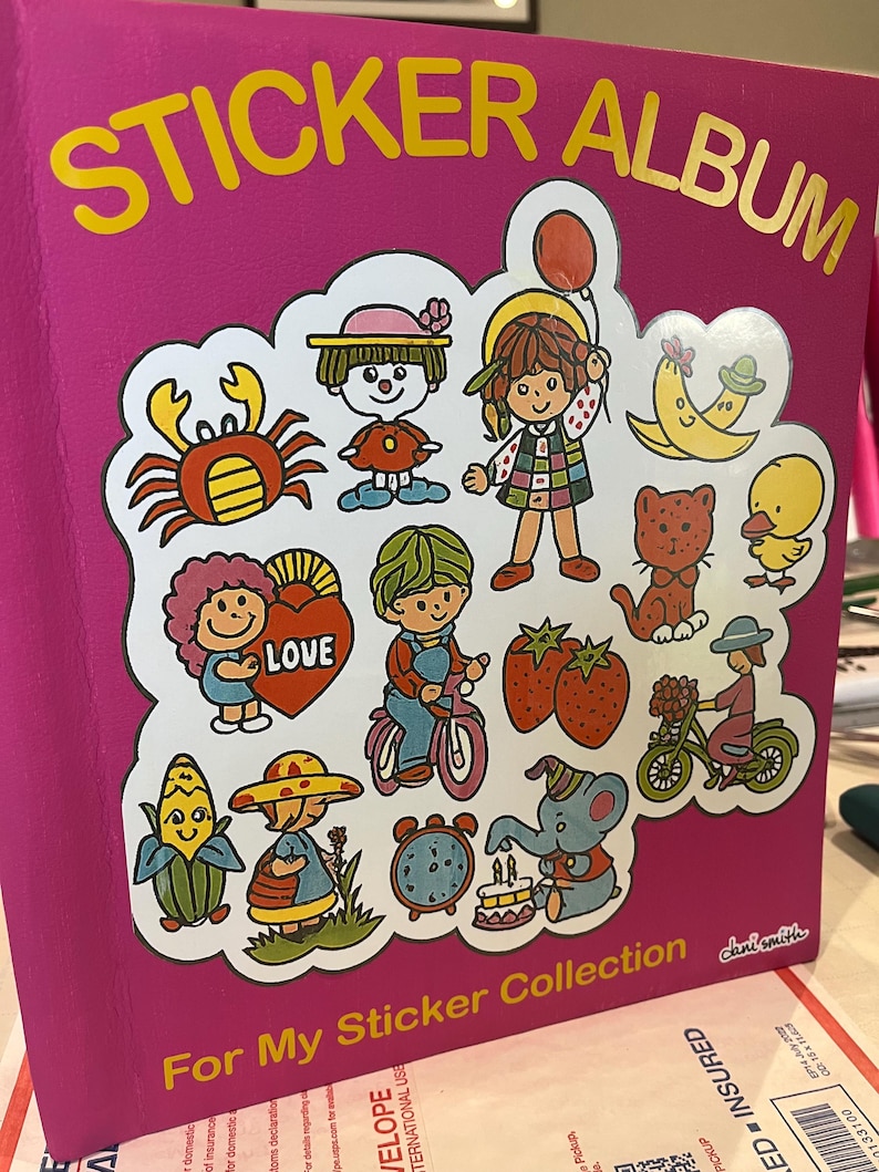 80’s Vintage Inspired Sticker Album. - Etsy