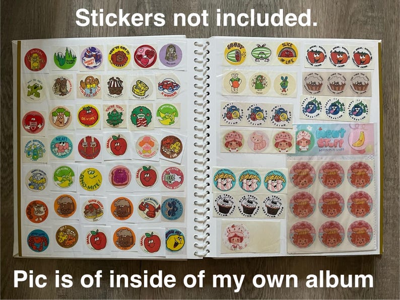 80's Vintage Inspired Sticker Album - Etsy