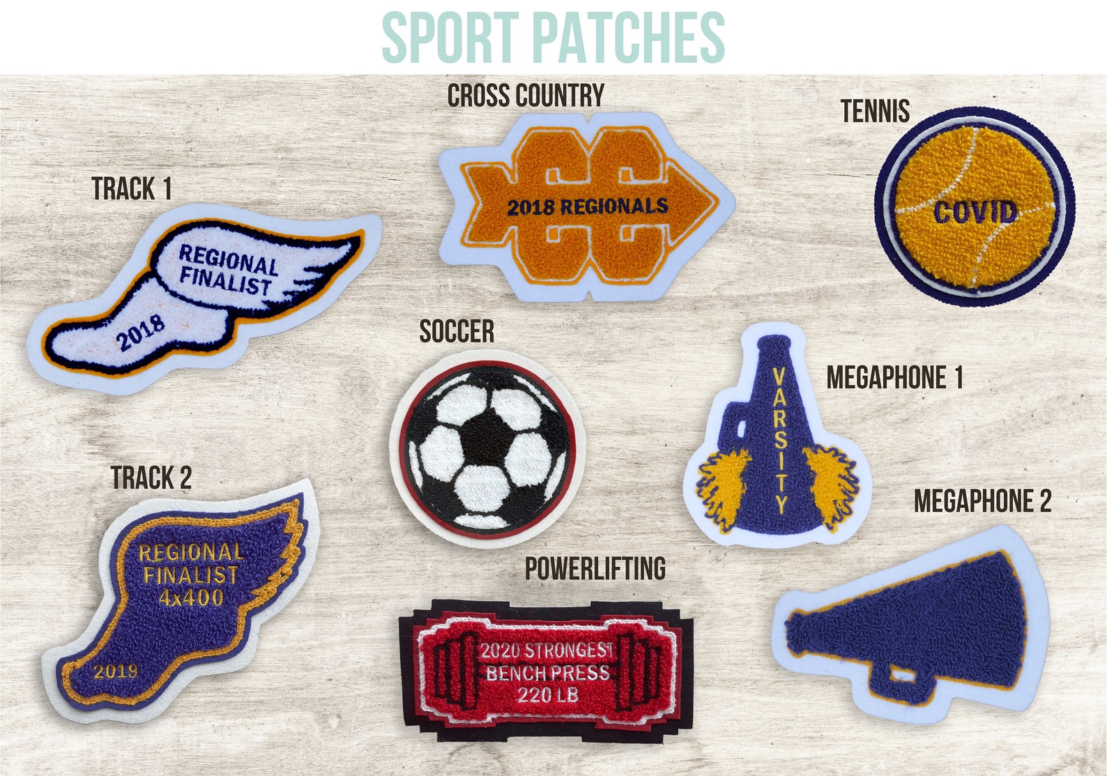Custom Sports Letterman Chenille Patch - Etsy