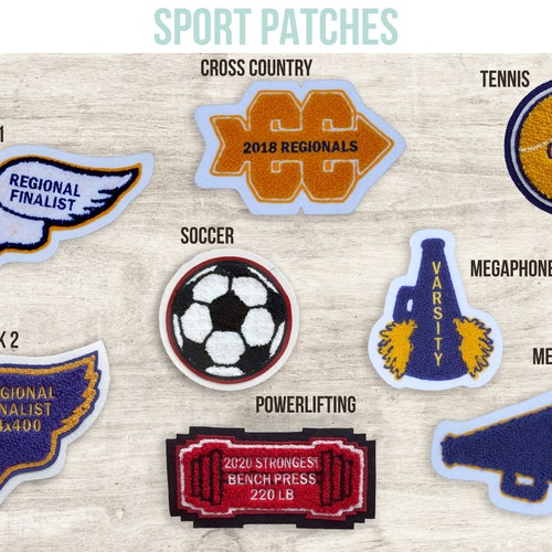 Custom Sports Letterman Chenille Patch - Etsy