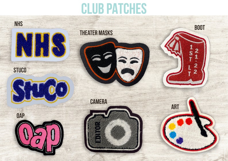 Custom Club Letterman Chenille Patch - Etsy