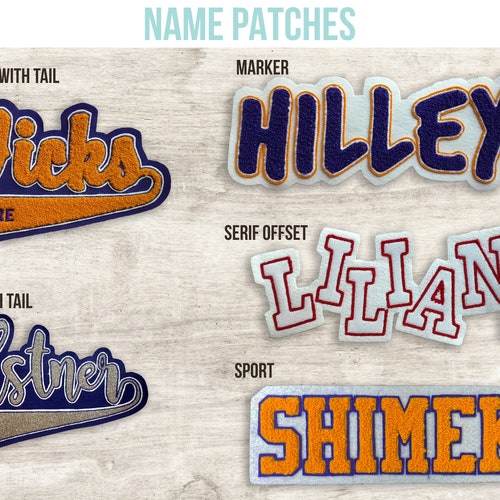 Custom Name Letterman Chenille Patch - Etsy