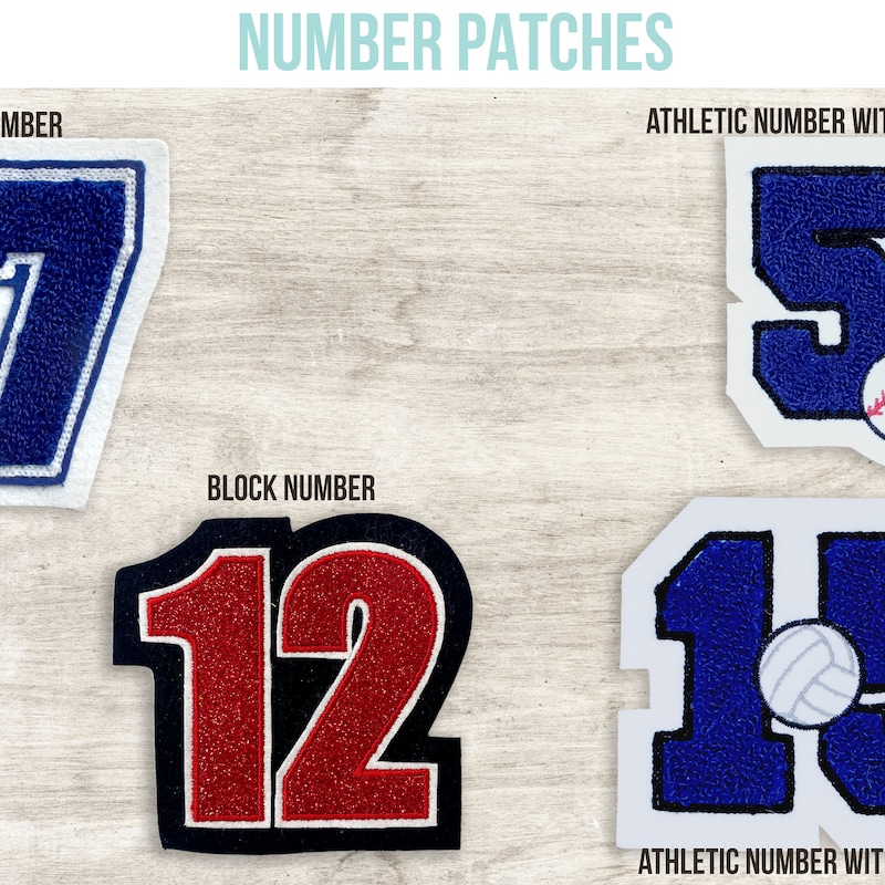 Number Patchs - Etsy