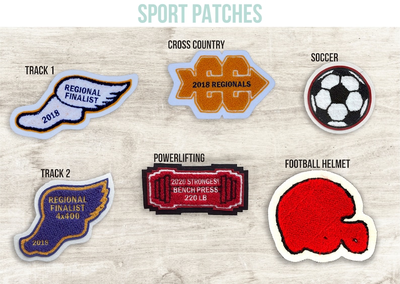 Custom Sports Letterman Chenille Patch - Etsy