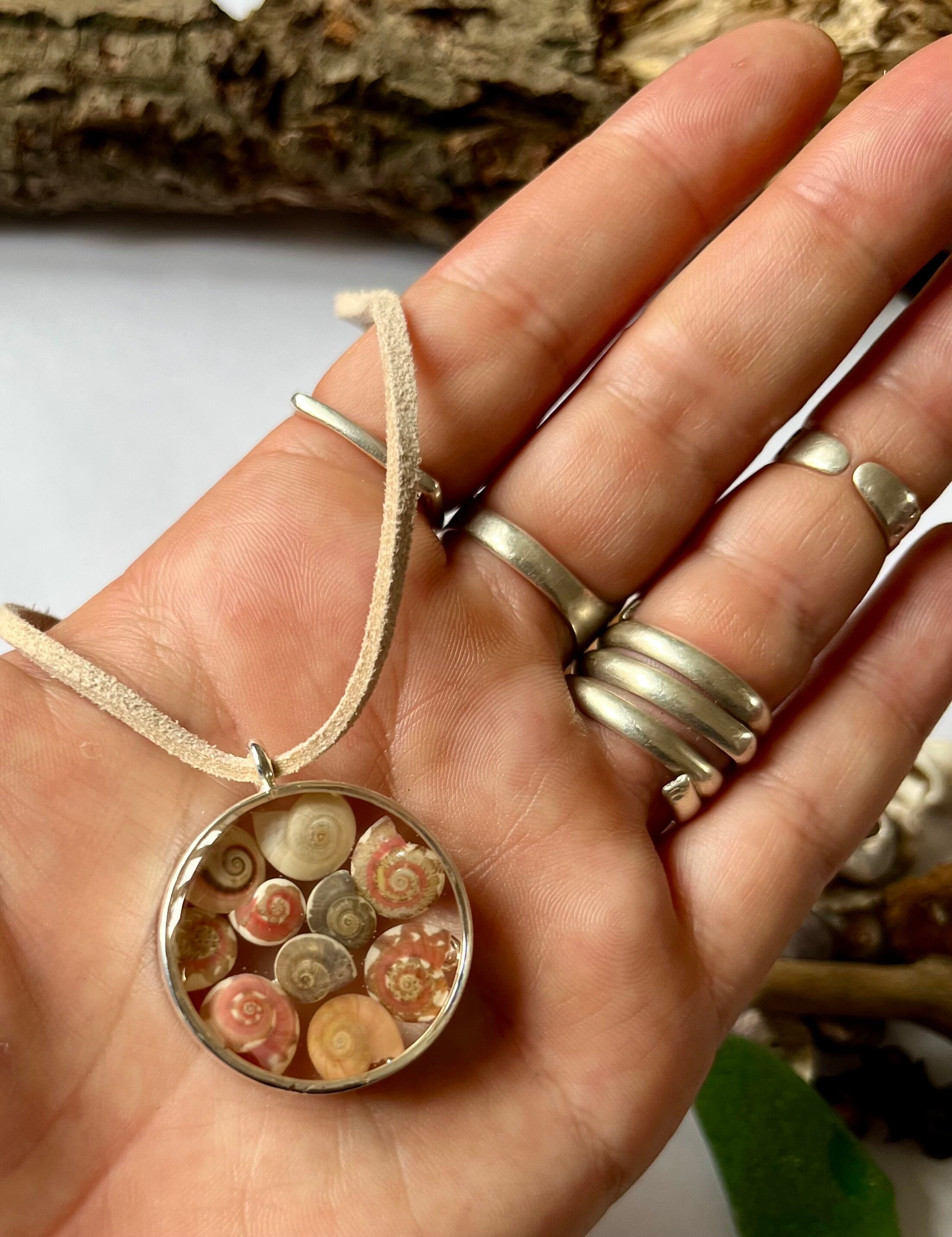 Sea Snail Shell Resin Necklace Ocean-inspired Jewelry Beach Lover Gift ...