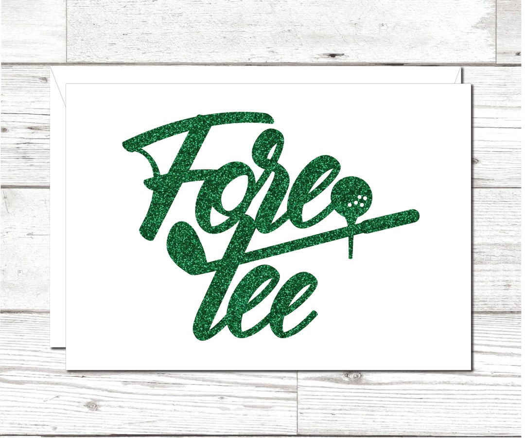 Fore-tee Golf Birthday Card: 40th Golfer Anniversary - Etsy
