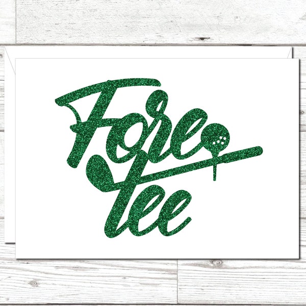 40th Golf Birthday Card - Etsy