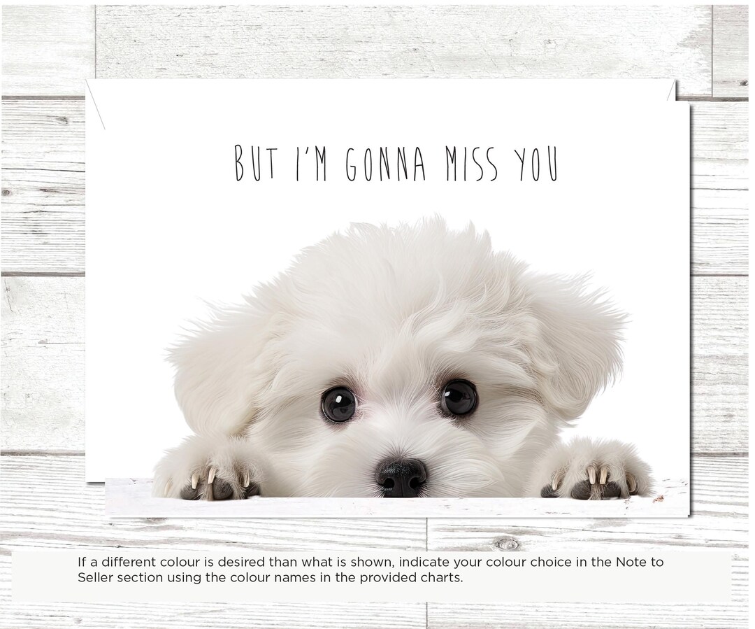 Peeking Dog Farewell Card: Funny Goodbye Card for Coworker - Etsy