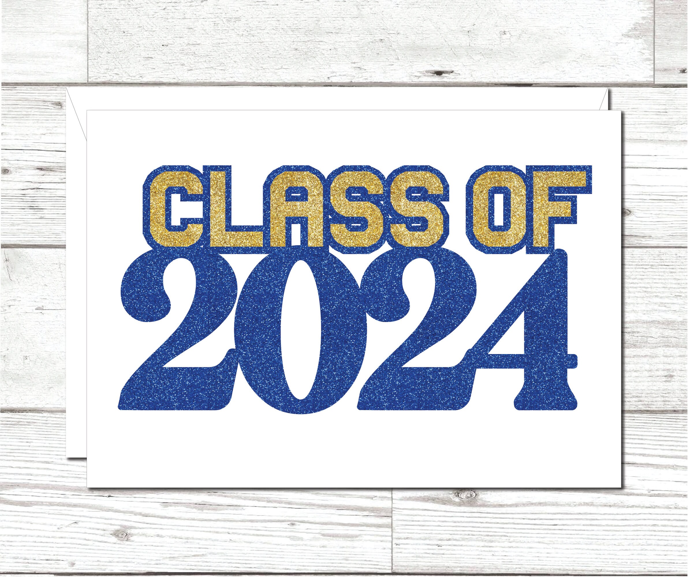 Class of 2024 Card, 2024 Graduate Card, Glittery 2024 Card, 2024 ...