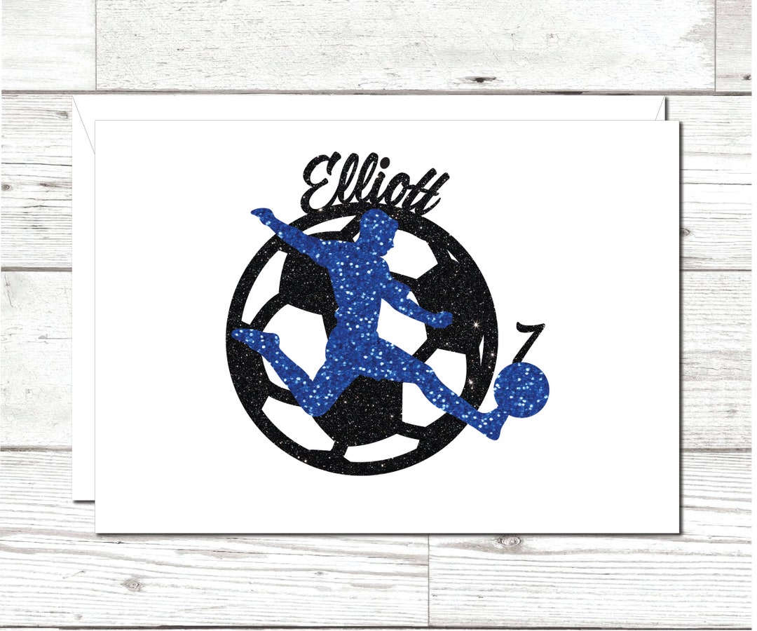 Personalized Soccer Birthday, Soccer Greeting Card, Soccer Lover, for ...