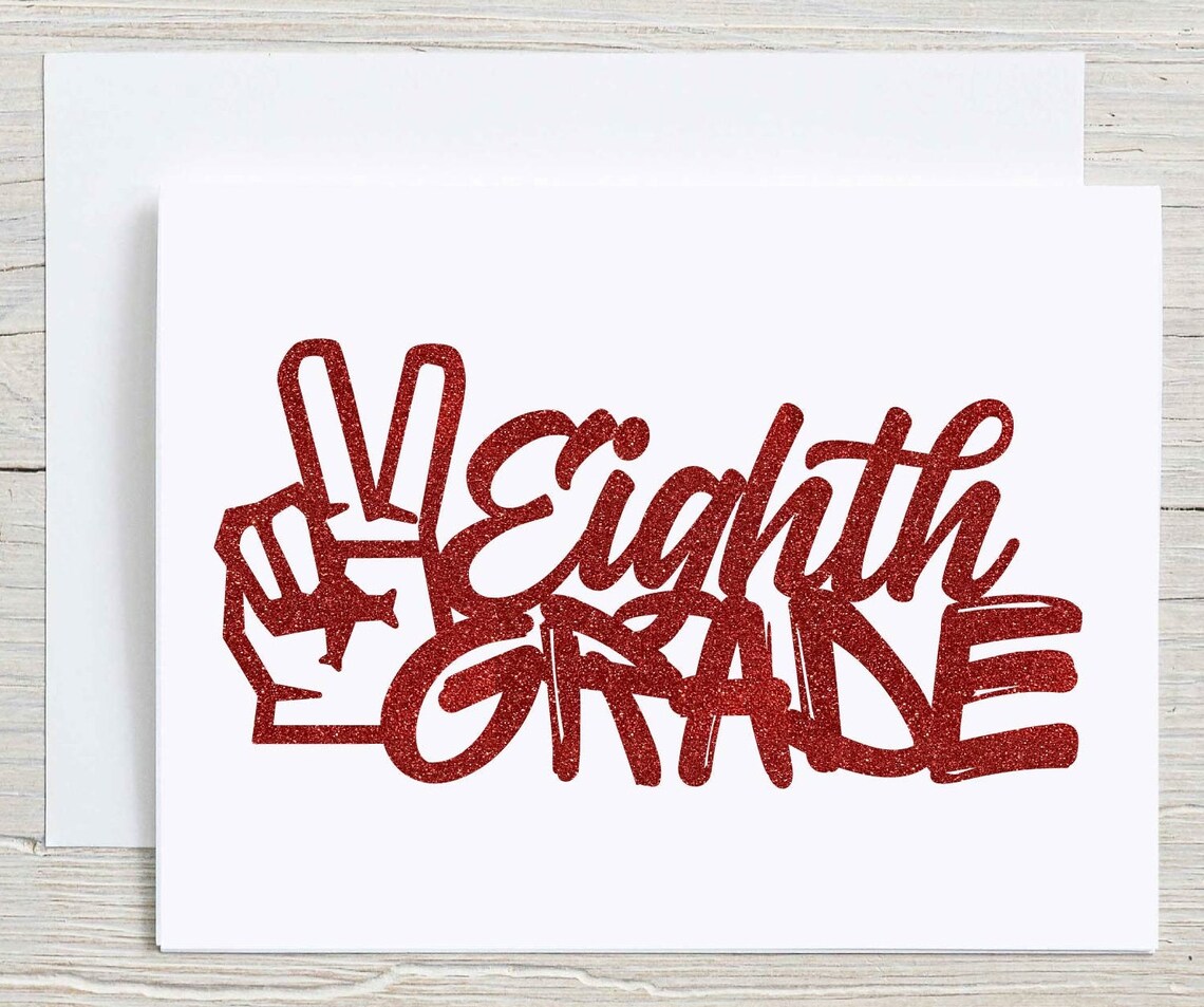 Peace Out 8th Grade Graduate Card Graduation Card for the - Etsy